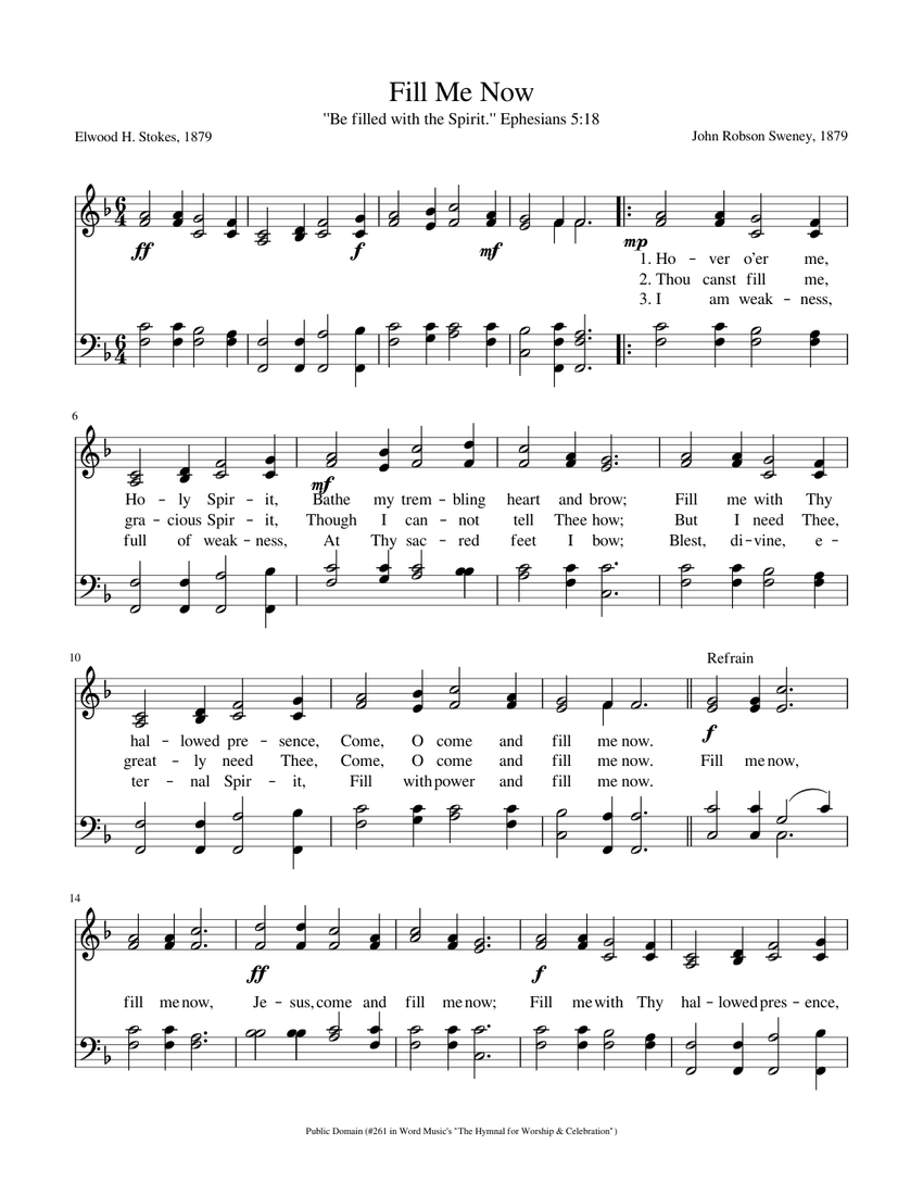 Fill Me Now Sheet music for Piano (Piano Duo) | Musescore.com