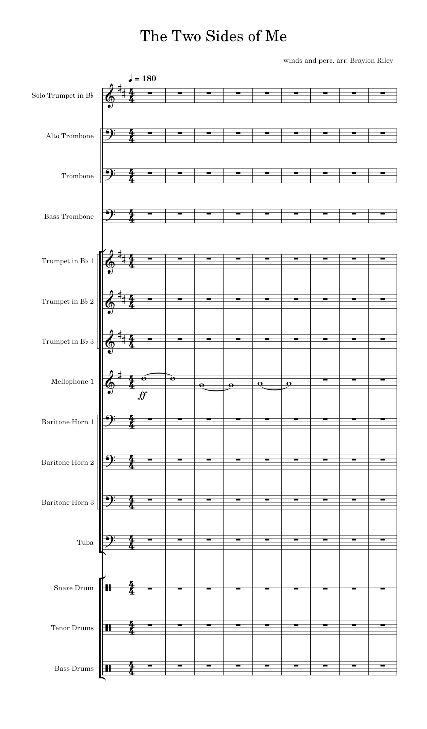 The Two Sides of Me Sheet Music for Trombone, Tuba, French horn ...
