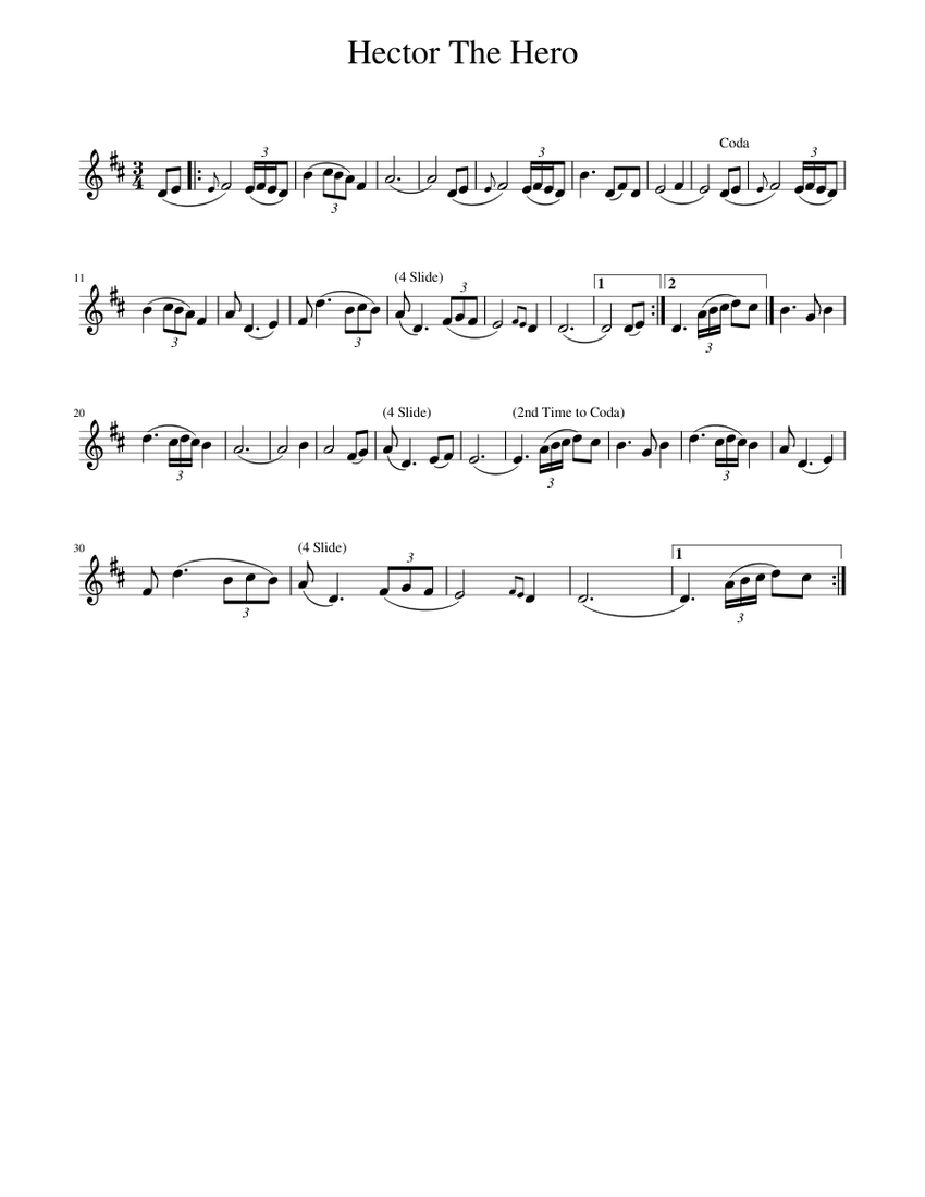 Hector The Hero Sheet music for Piano (Solo) Easy | Musescore.com