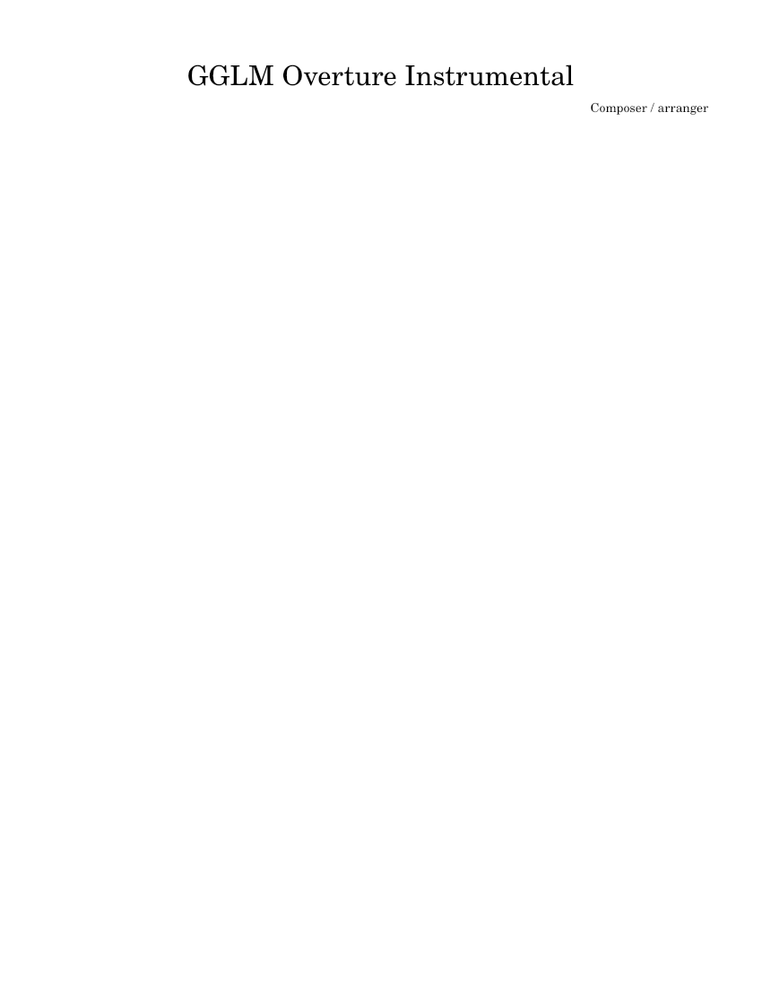 A Gentleman's Guide To Love and Murder Overture – Steven Lutvak and ...