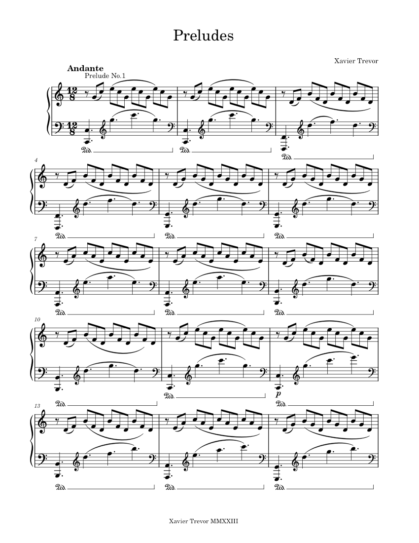 Preludes Sheet music for Piano (Solo) | Musescore.com