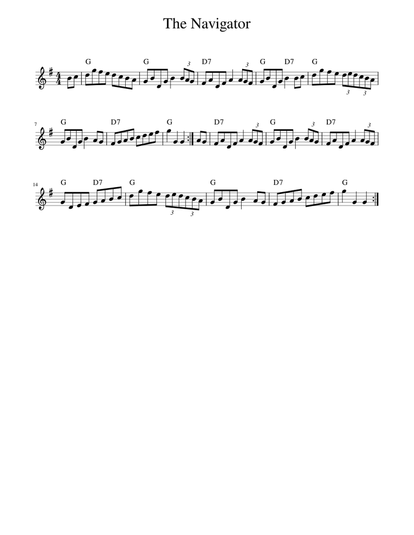 The Navigator Sheet music for Piano (Solo) Easy | Musescore.com