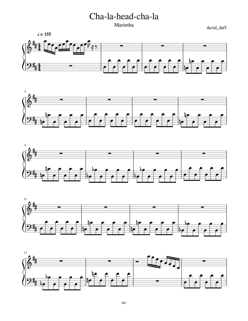 Cha-la-head-cha-la - piano tutorial