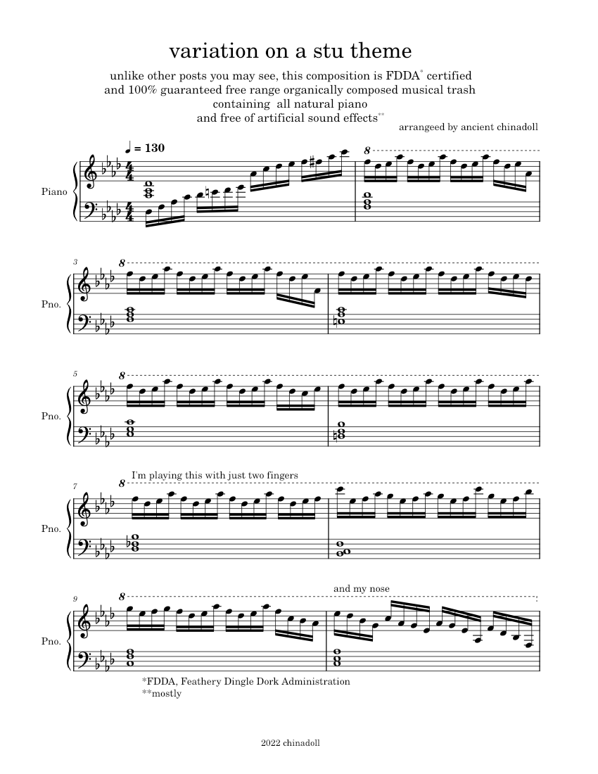 blooming Sheet music for Piano (Solo) | Musescore.com