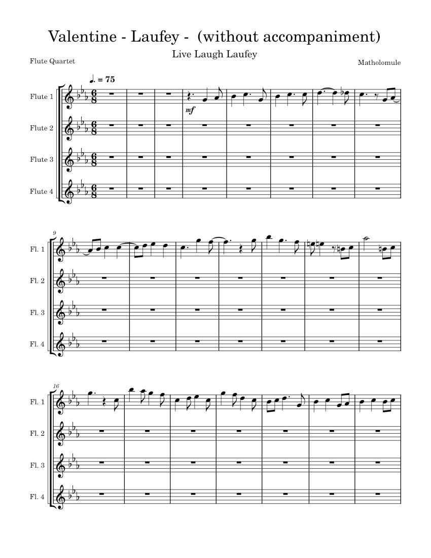 Valentine – Laufey Valentine - Laufey - (without accompaniment) Sheet ...