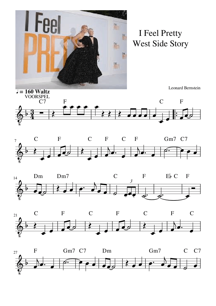 I Feel Pretty Sheet music for Guitar (Solo) | Musescore.com