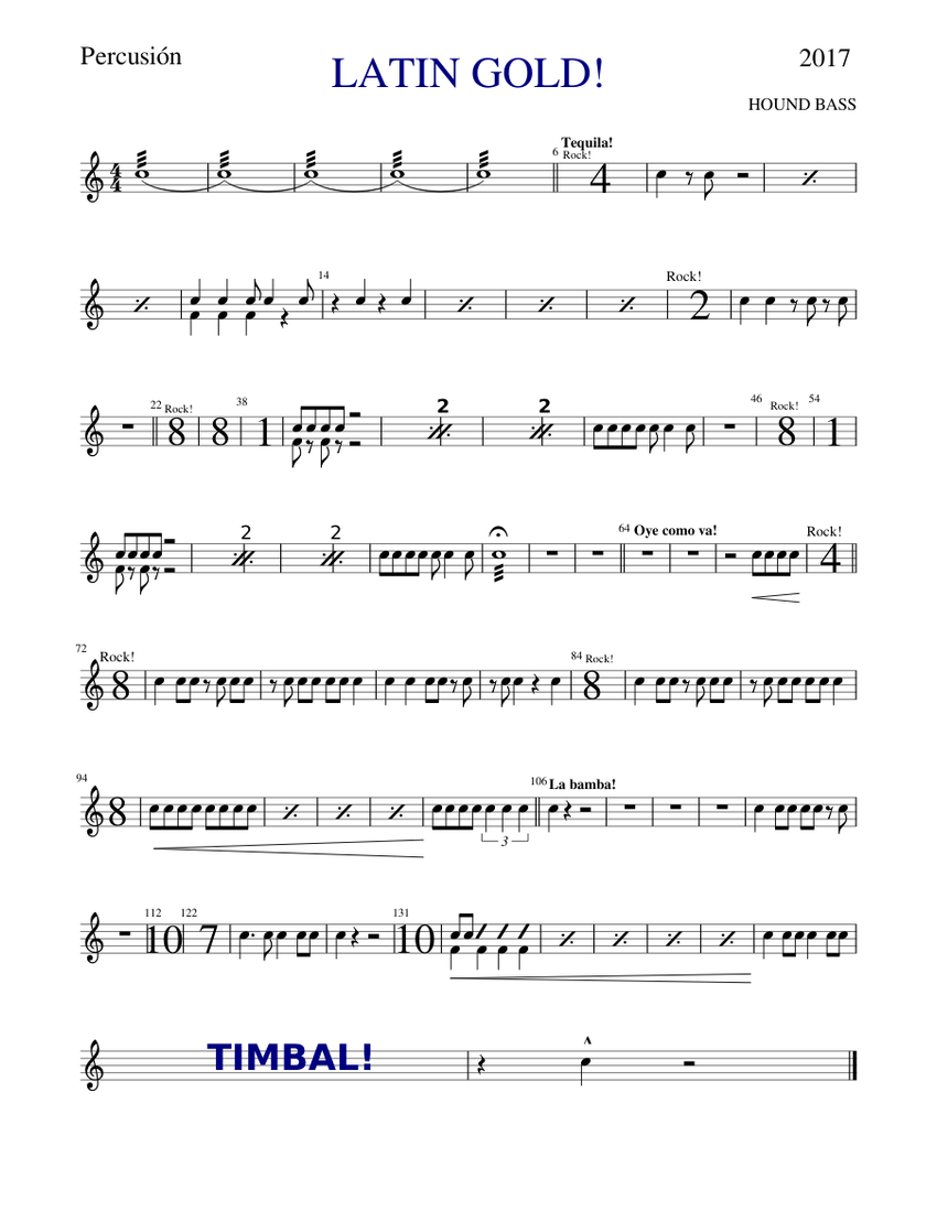 LATIN GOLD Sheet music for Piano (Solo) Easy | Musescore.com