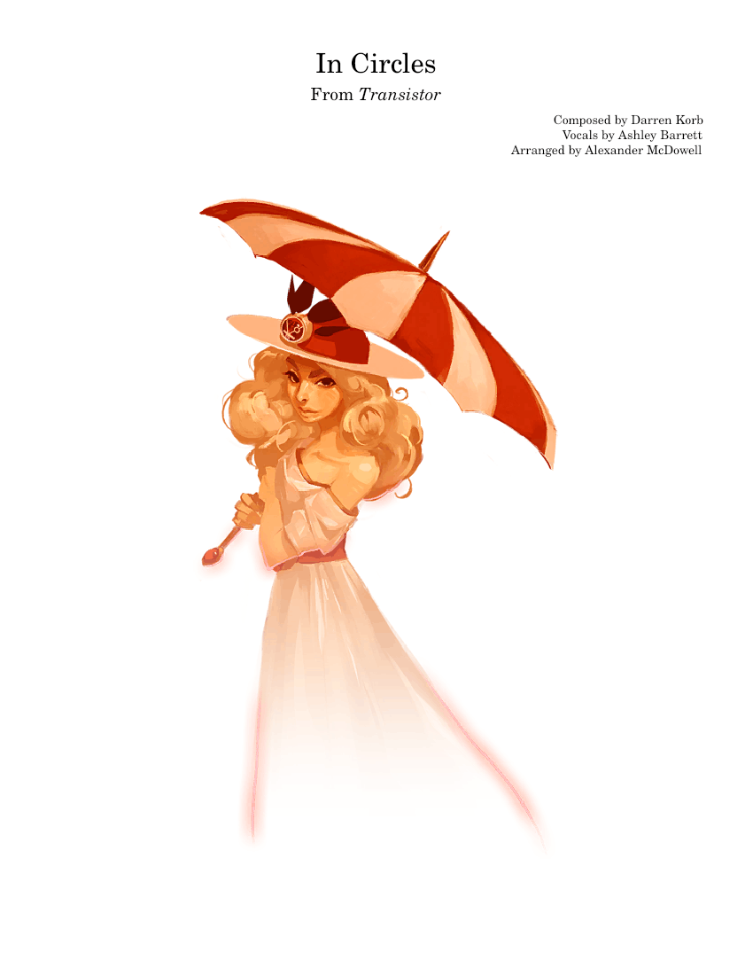 In Circles - Darren Korb | Transistor OST Sheet Music for Piano, Violin ...