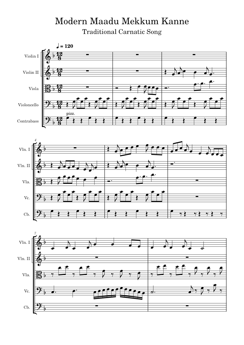 Maadu meikkum Kanni – Oothakkadu Venkata Kavi Western Rendition Sheet ...