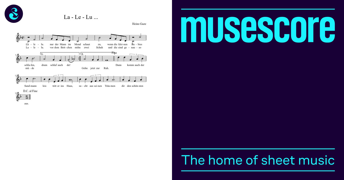 La Le Lu Sheet music for Vocals (Solo) | Musescore.com