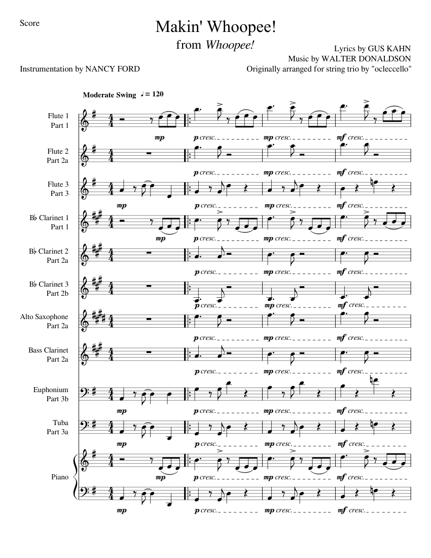 Makin' Whoopee! (from Whoopee!) - Walter Donaldson and (lyrics) Gus ...