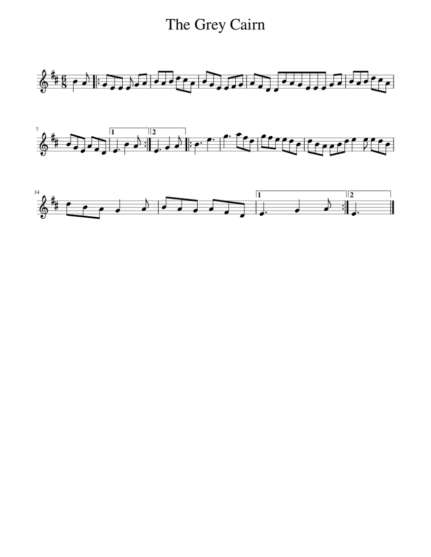 The Grey Cairn Sheet music for Piano (Solo) Easy | Musescore.com