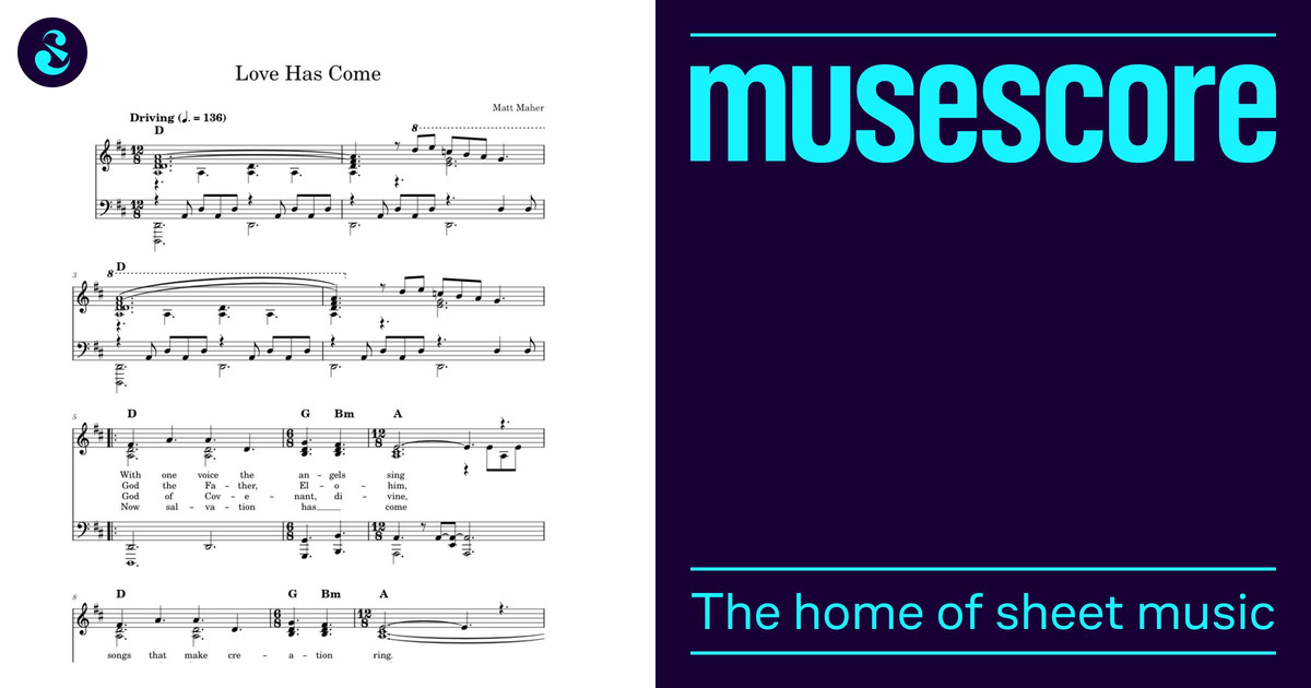 Love Has Come, Matt Maher, Ed Bolduc Sheet music for Piano (Piano Duo ...