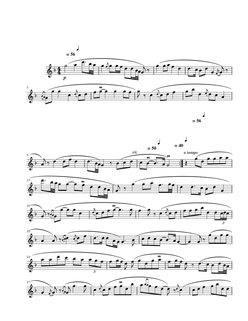 Uyuudai – Misc Traditional Sheet music for Flute (Solo) | Musescore.com