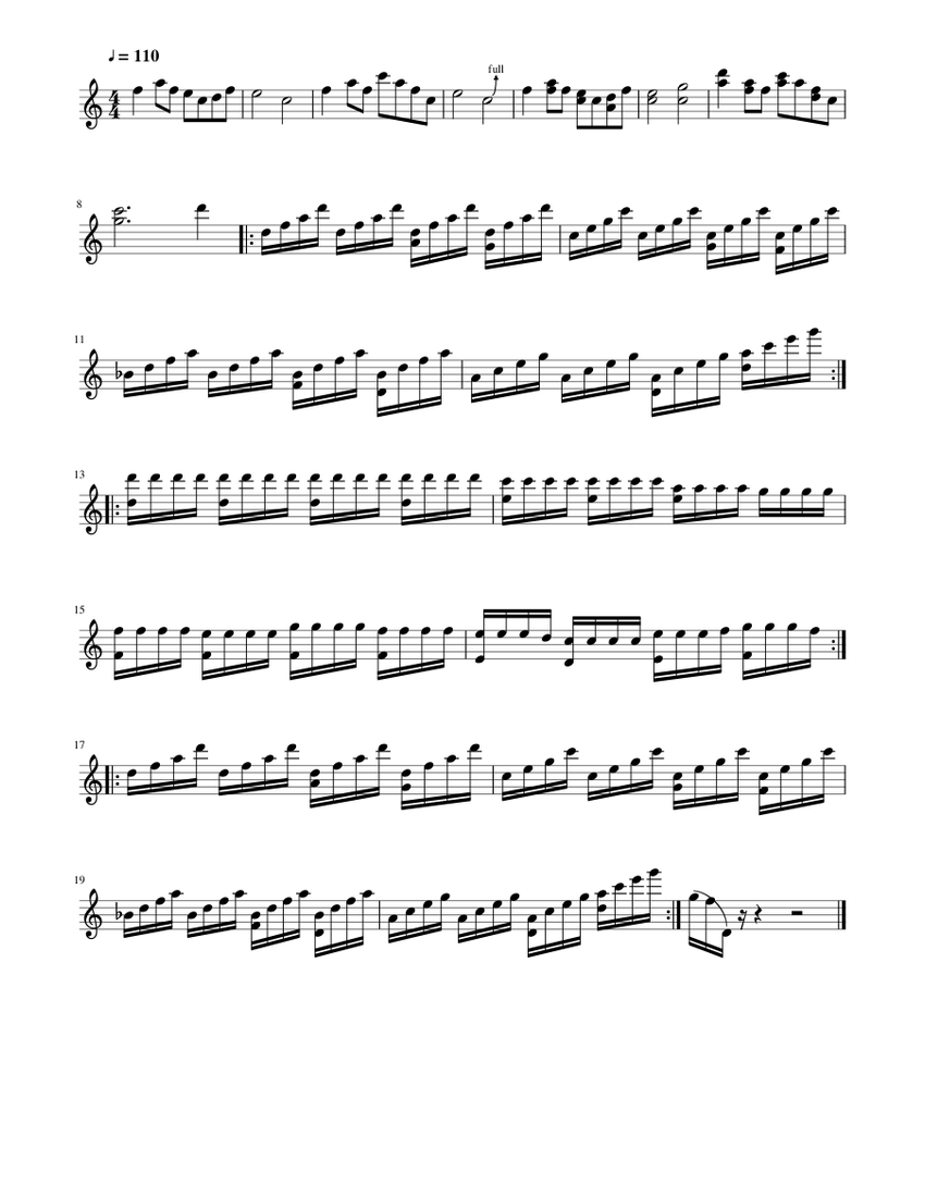 Piano Piece for Right Hand Sheet music for Violin (Solo) | Musescore.com