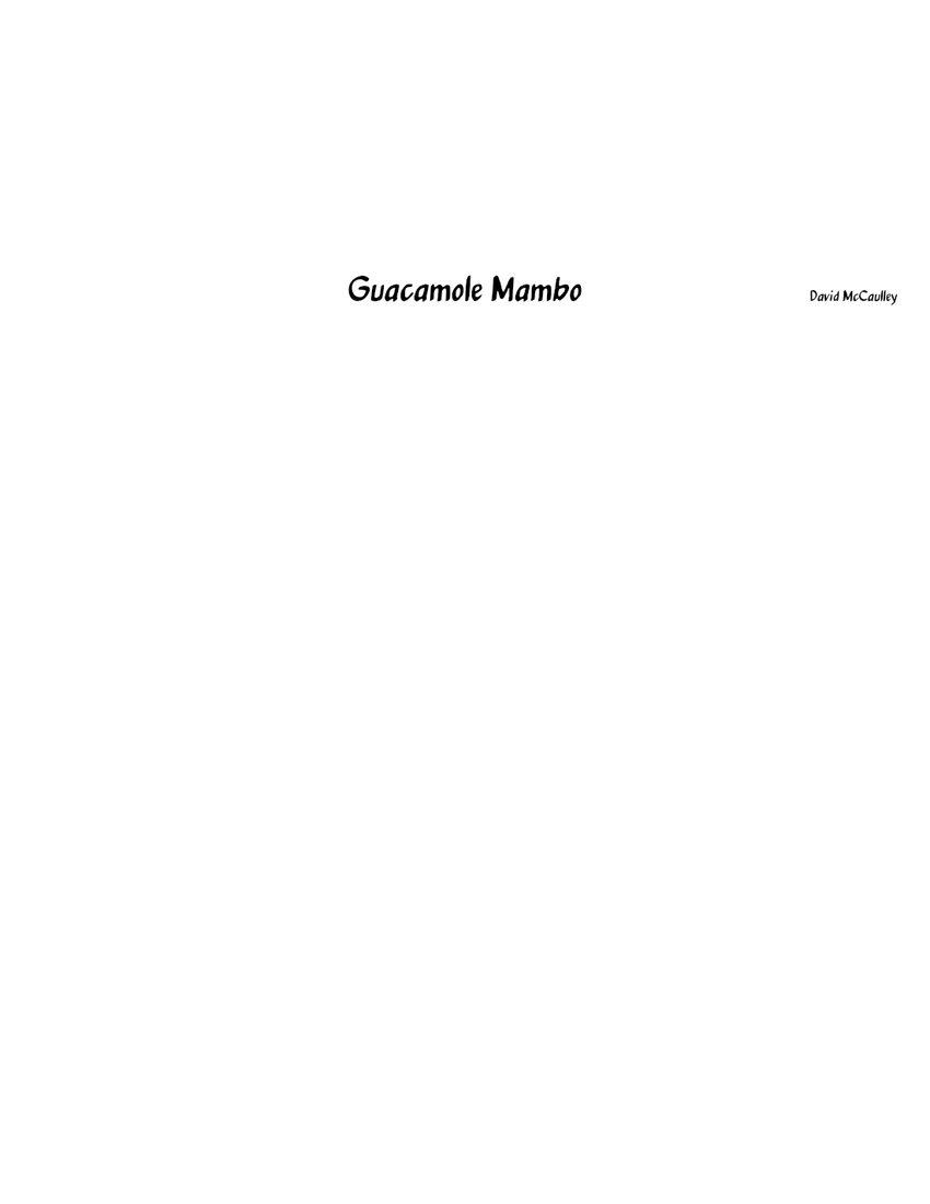 Guacamole Mambo Sheet music for Piano, Trombone, Saxophone alto, Saxophone tenor & more ...