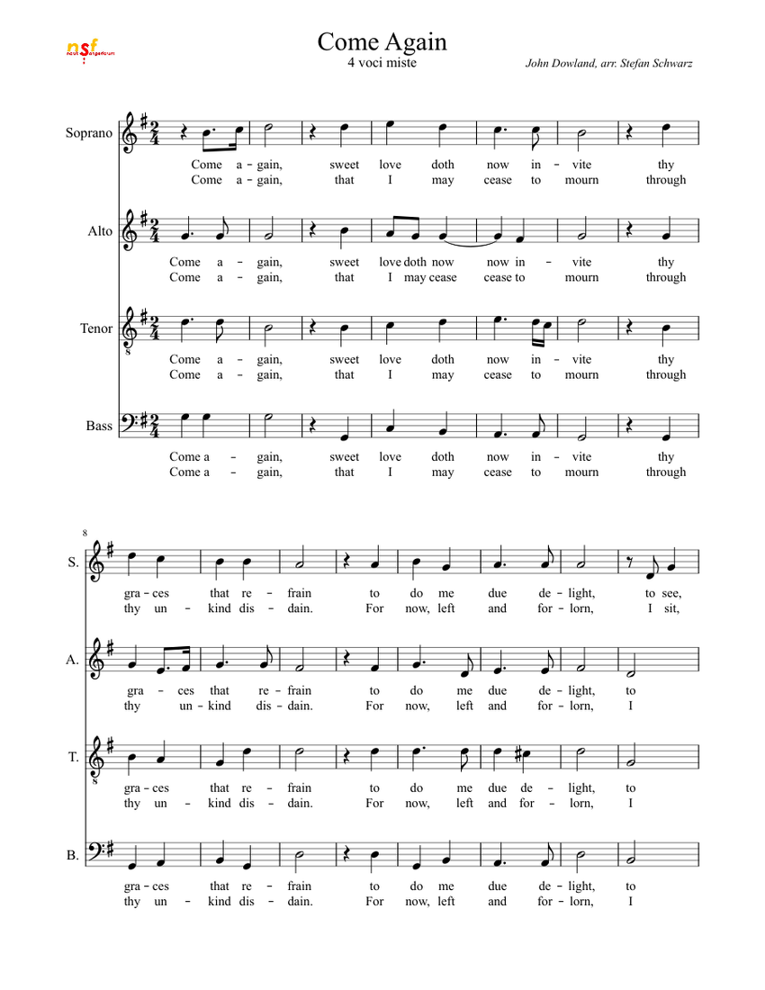 Come Again Sheet music for Bass guitar (Solo) | Musescore.com