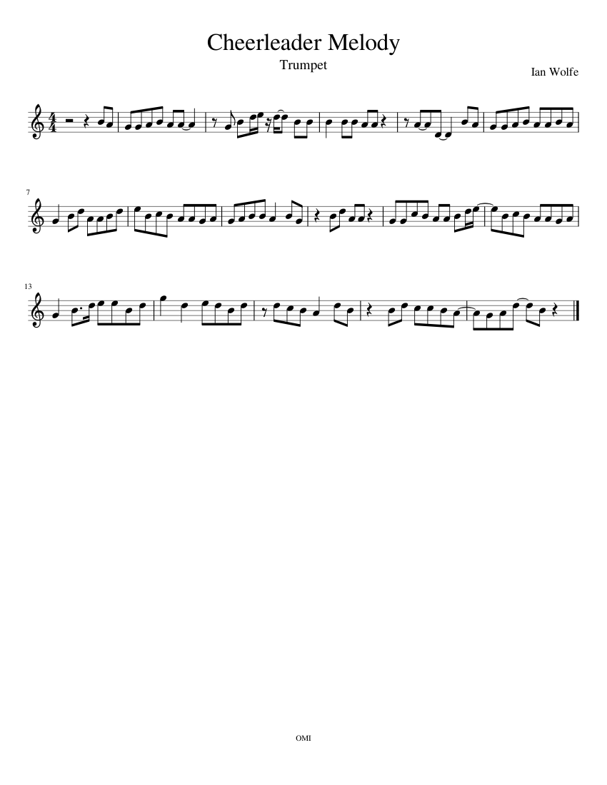 Cheerleader Sheet music for Piano (Solo) Easy | Musescore.com