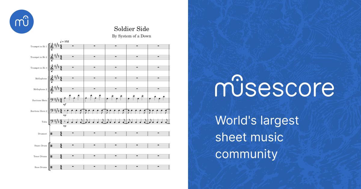 Soldier side – System of a Down Soldeir Side-DCI Sheet music for Tuba ...