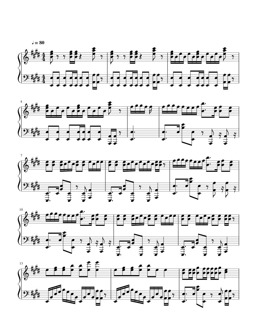 Ice cream Sheet music for Piano (Solo) | Musescore.com