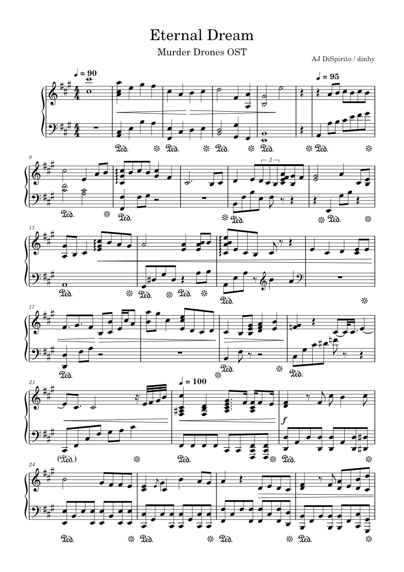 Eternal Dream – AJ DiSpirito Sheet Music for Piano (Solo) | MuseScore.com
