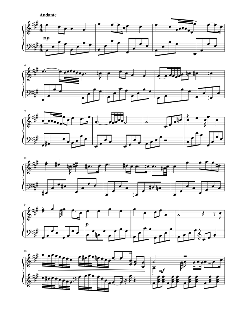 Nocturne Sheet music for Piano (Solo) | Download and print in PDF or ...