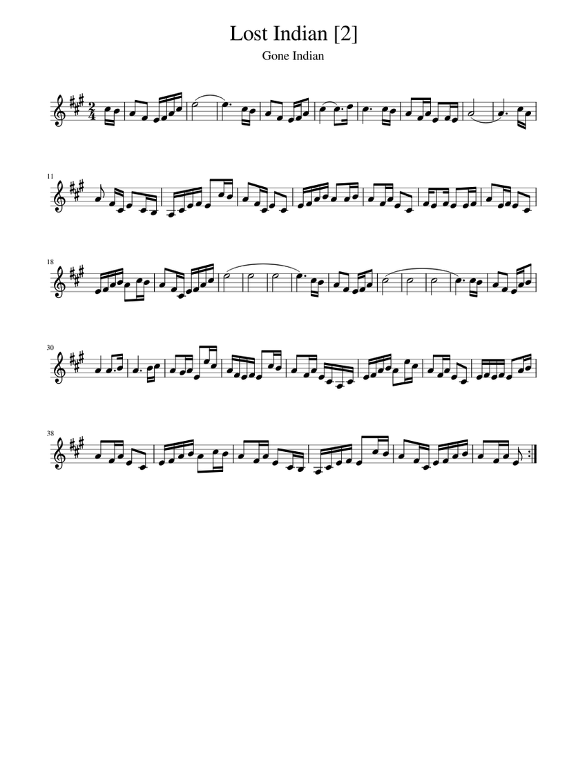 Lost Indian Sheet music for Piano (Solo) Easy | Musescore.com