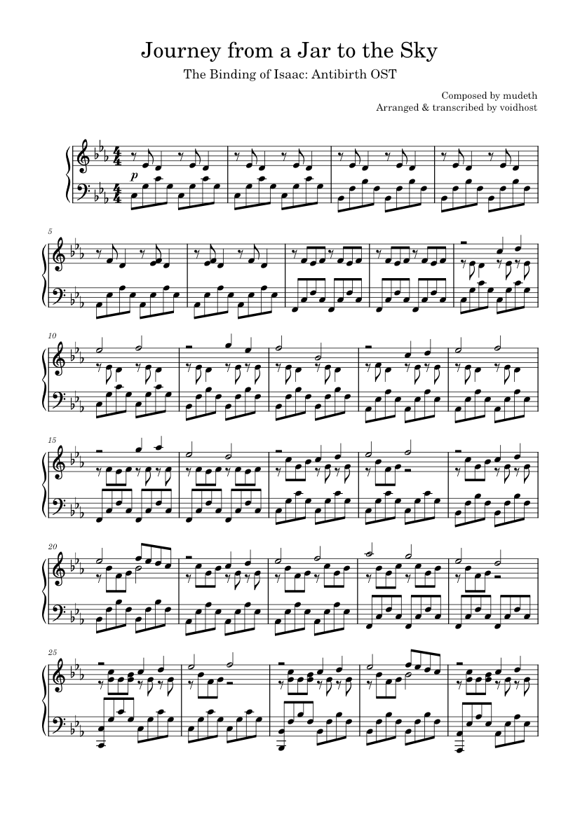 Journey from a Jar to the Sky – The Binding of Isaac: Antibirth Sheet ...