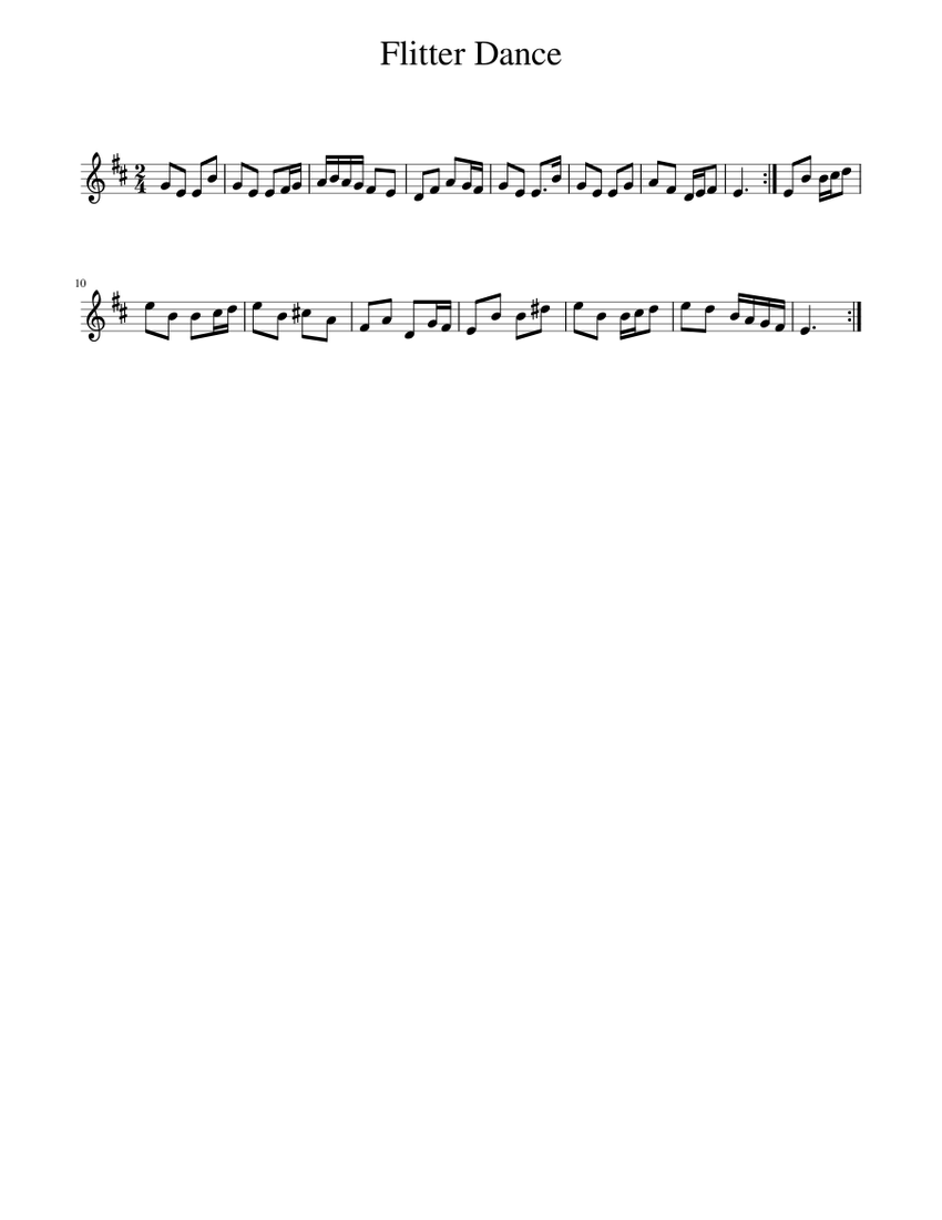 Flitter Dance Sheet music for Piano (Solo) Easy | Musescore.com