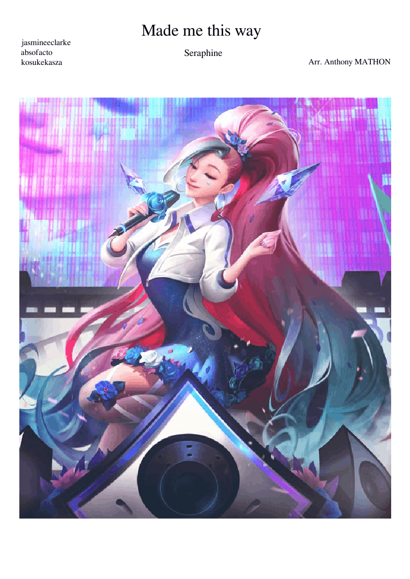 Seraphine - Made me this way Sheet Music for Tuba, Flute, Clarinet in b ...