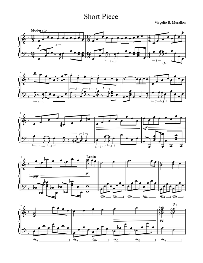 A Short Composition Sheet music for Piano (Solo) | Musescore.com