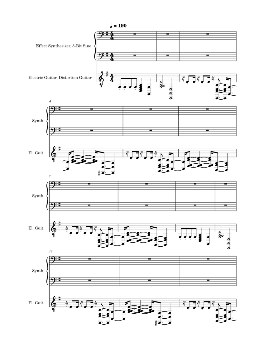 It Means everything (Remix) Sheet music for Guitar, Synthesizer ...