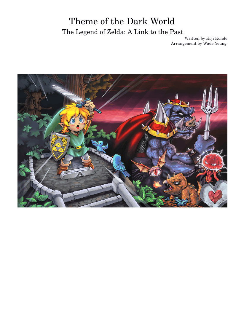 Theme of the Dark World - The Legend of Zelda: A Link to the Past Sheet ...