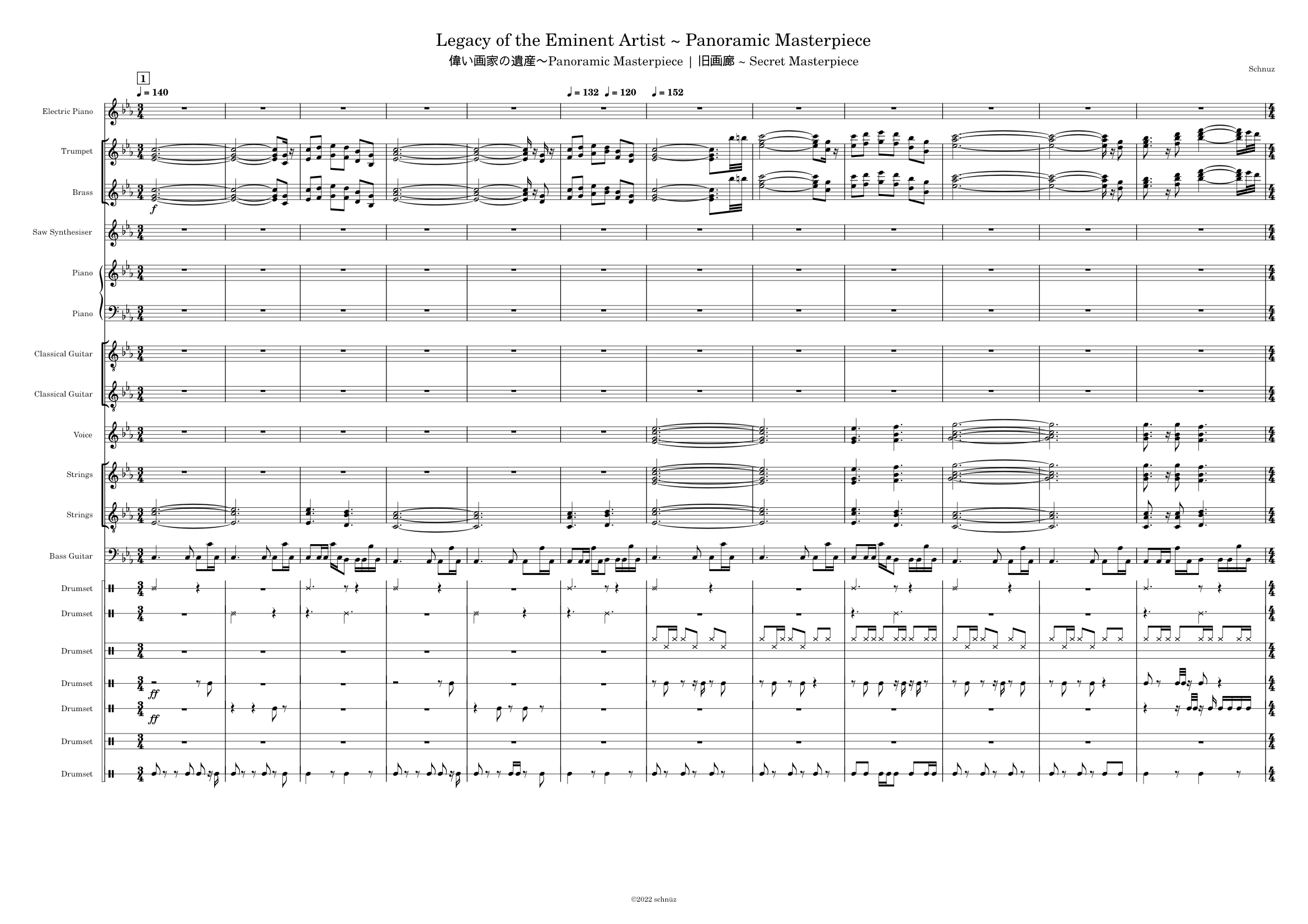 [Original] Legacy of the Eminent Artist ~ Panoramic Masterpiece Sheet ...