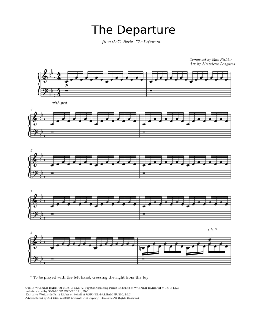 The departure – Max Richter The departure - Max Richter Sheet music for ...