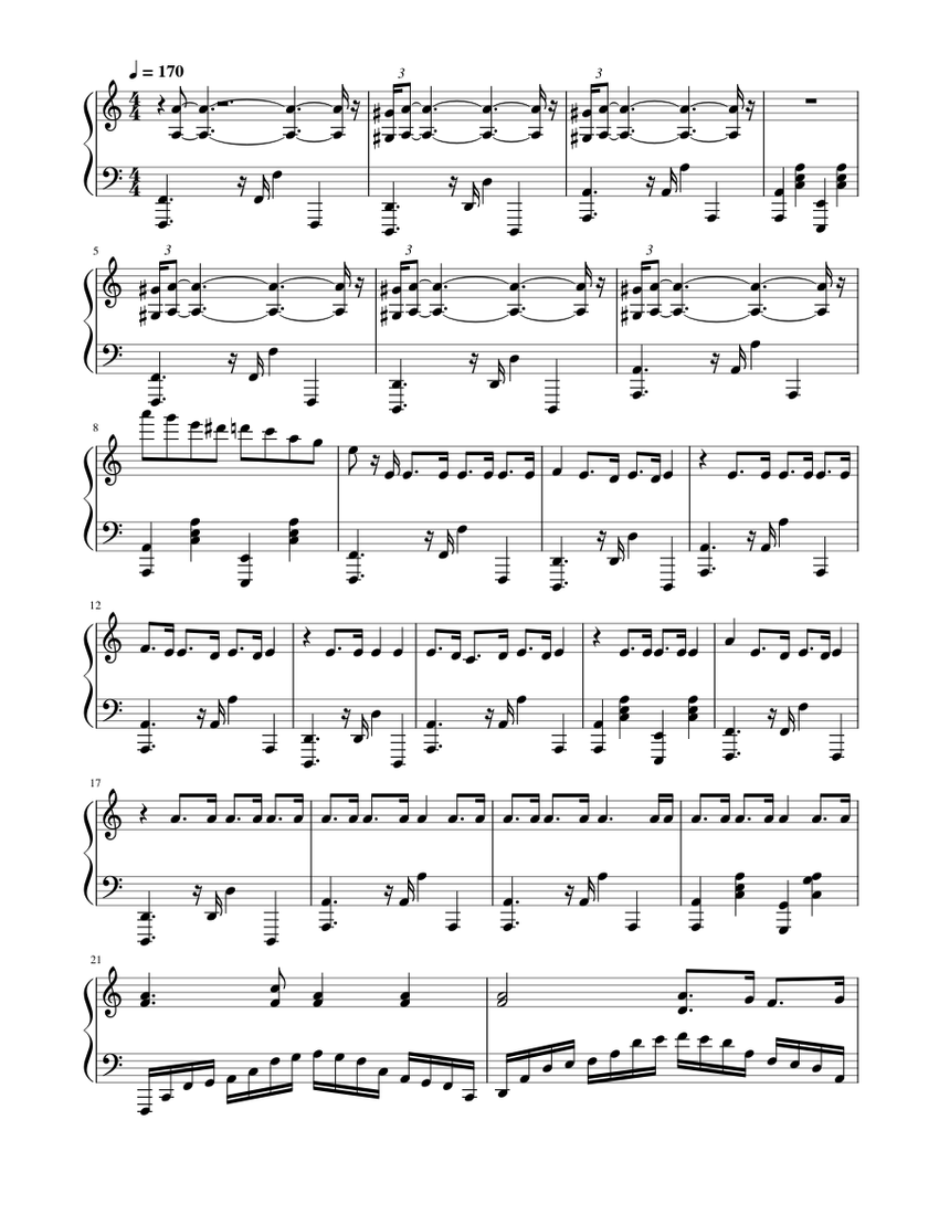 Stressed Out - Twenty One Pilots Sheet music for Piano (Solo ...