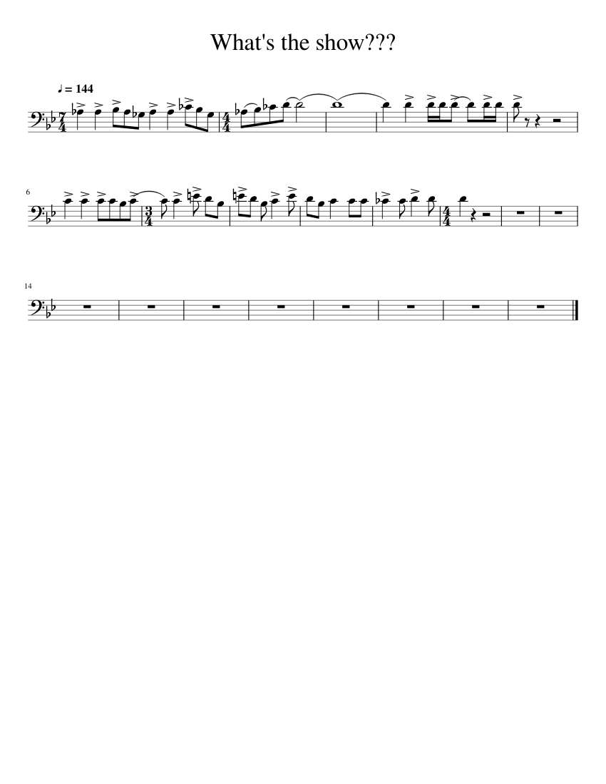 What's the show??? Sheet music for Piano (Solo) | Musescore.com