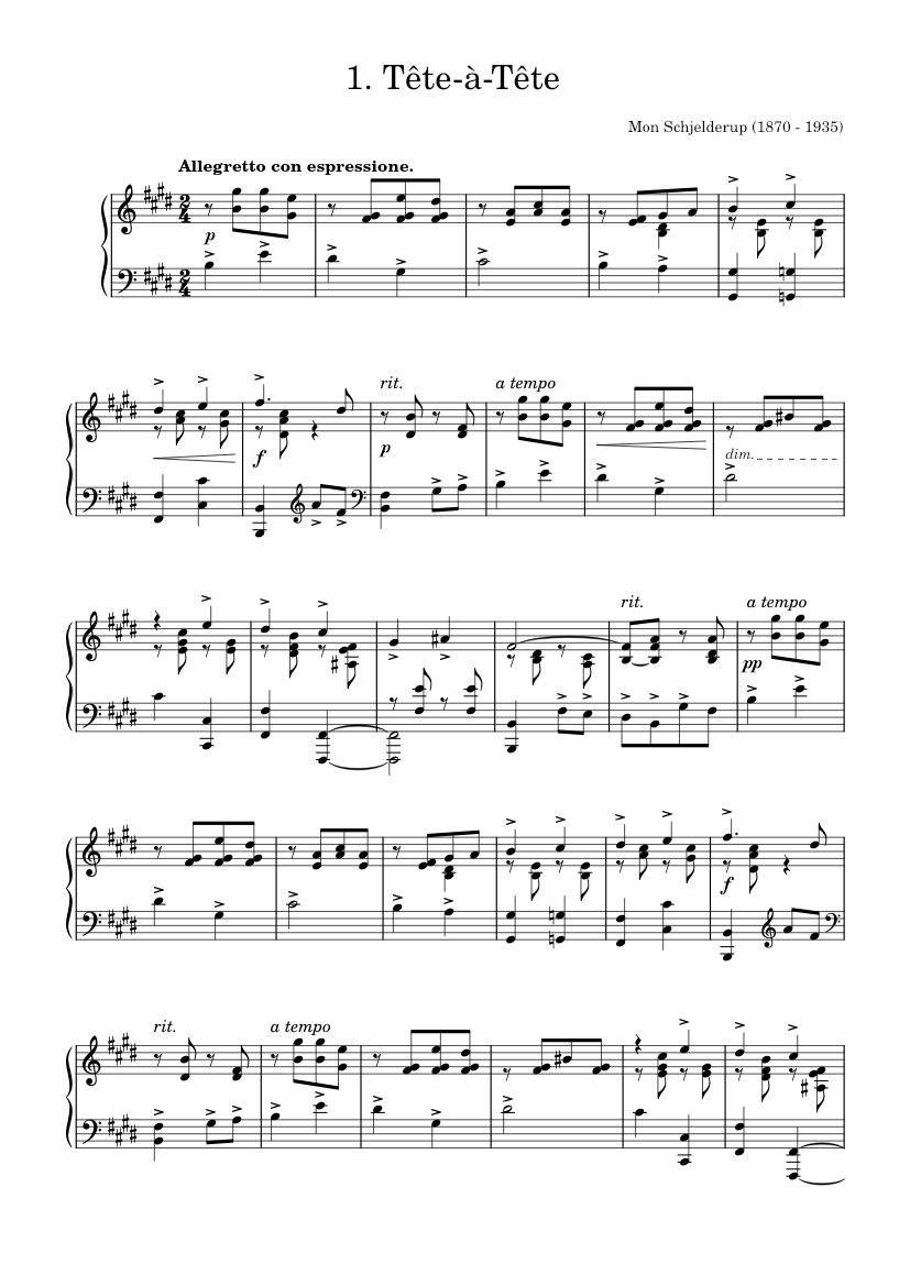 Bagateller Sheet music for Piano (Solo) | Musescore.com