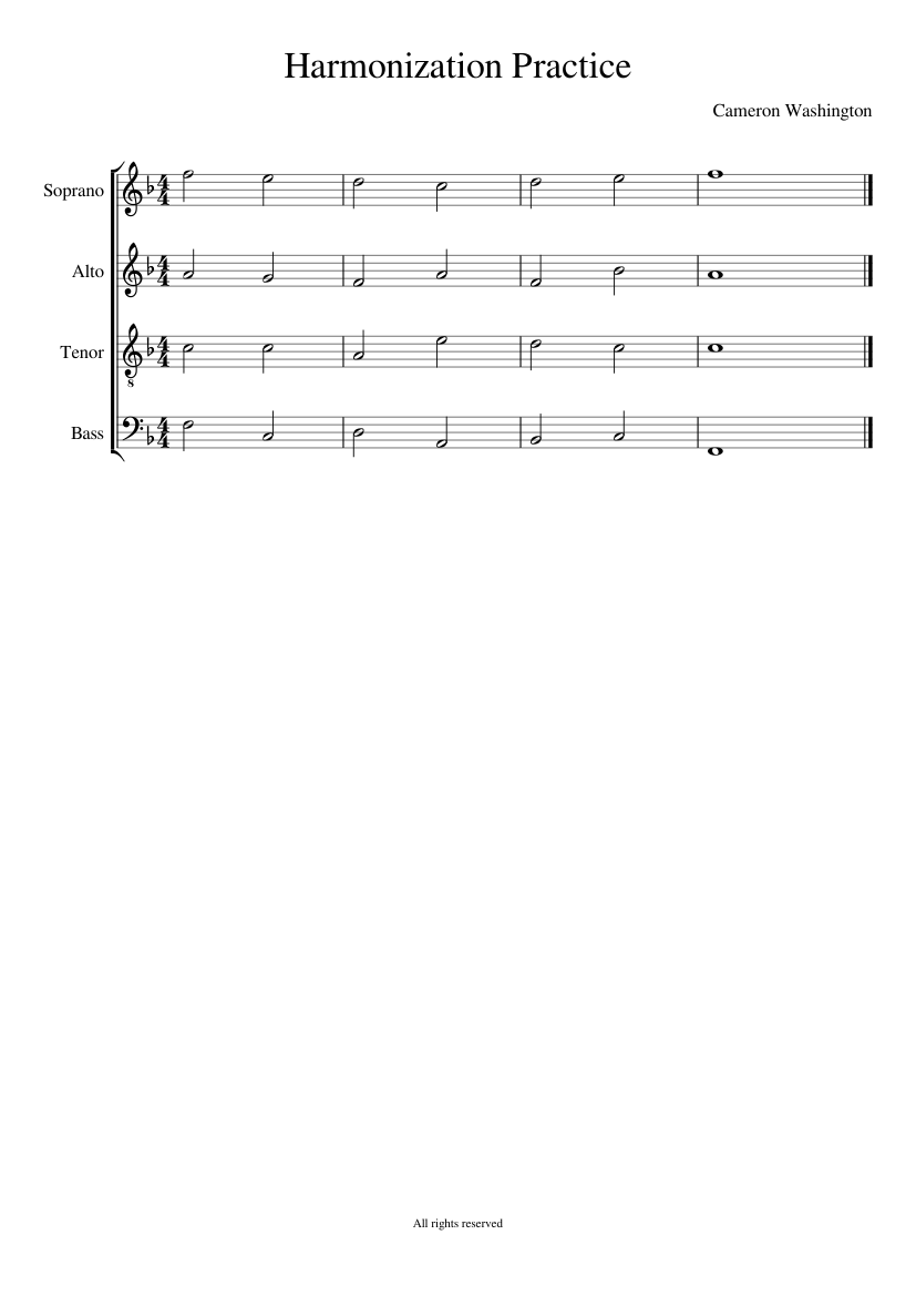 Harmonization Practice - piano tutorial