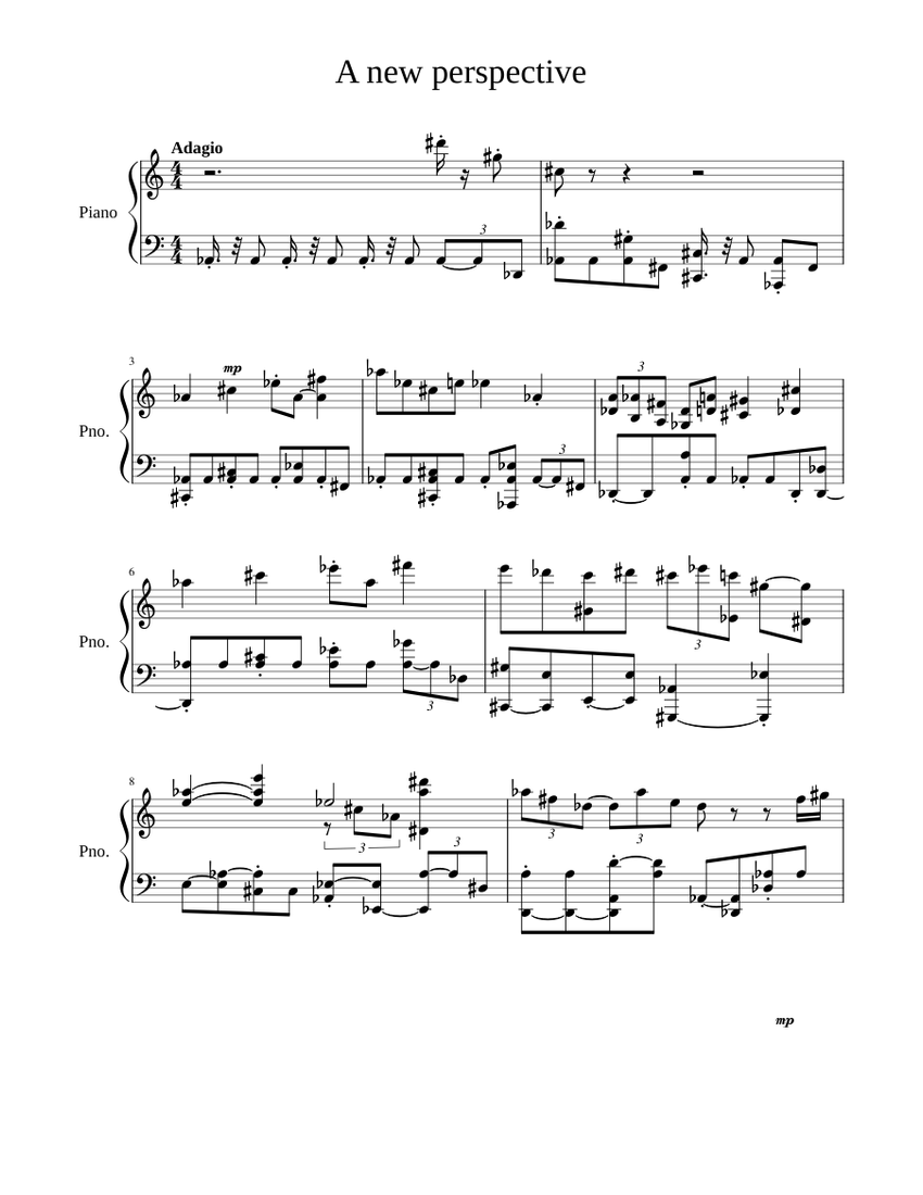 Perspective Sheet music for Piano (Solo) | Musescore.com