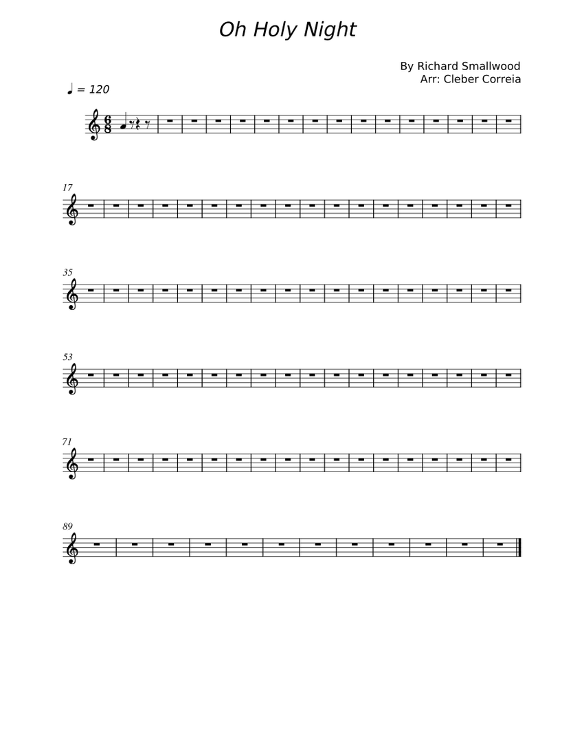 Oh holy night – Misc Traditional Oh holy night Sheet music for Piano ...