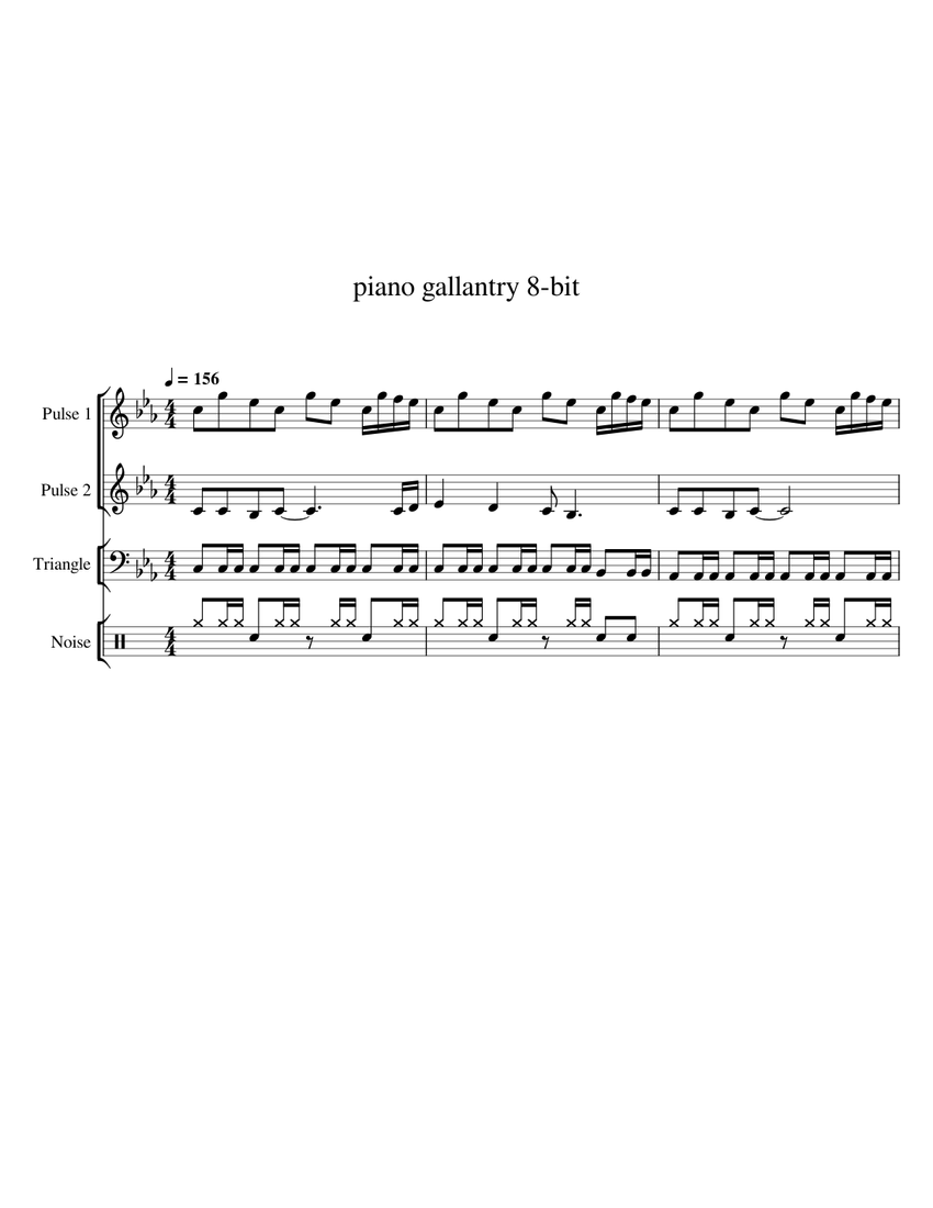 Raiden: Gallantry - 8-Bit Remix - piano tutorial