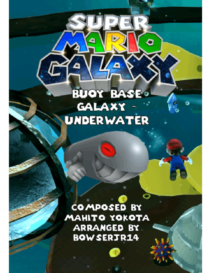 Buoy Base Galaxy - Underwater | Super Mario Galaxy Sheet music for ...