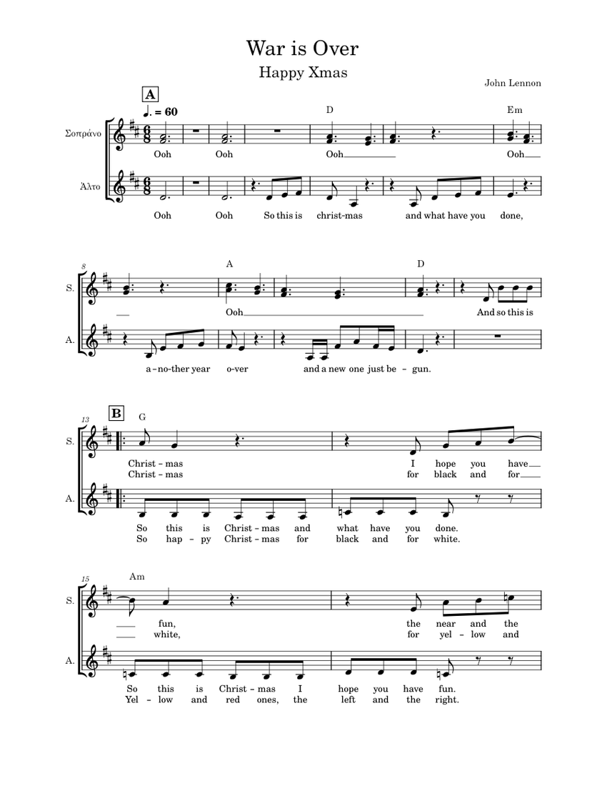 War is Over – John Lennon War is Over - Happy Christmas / John Lennon ...