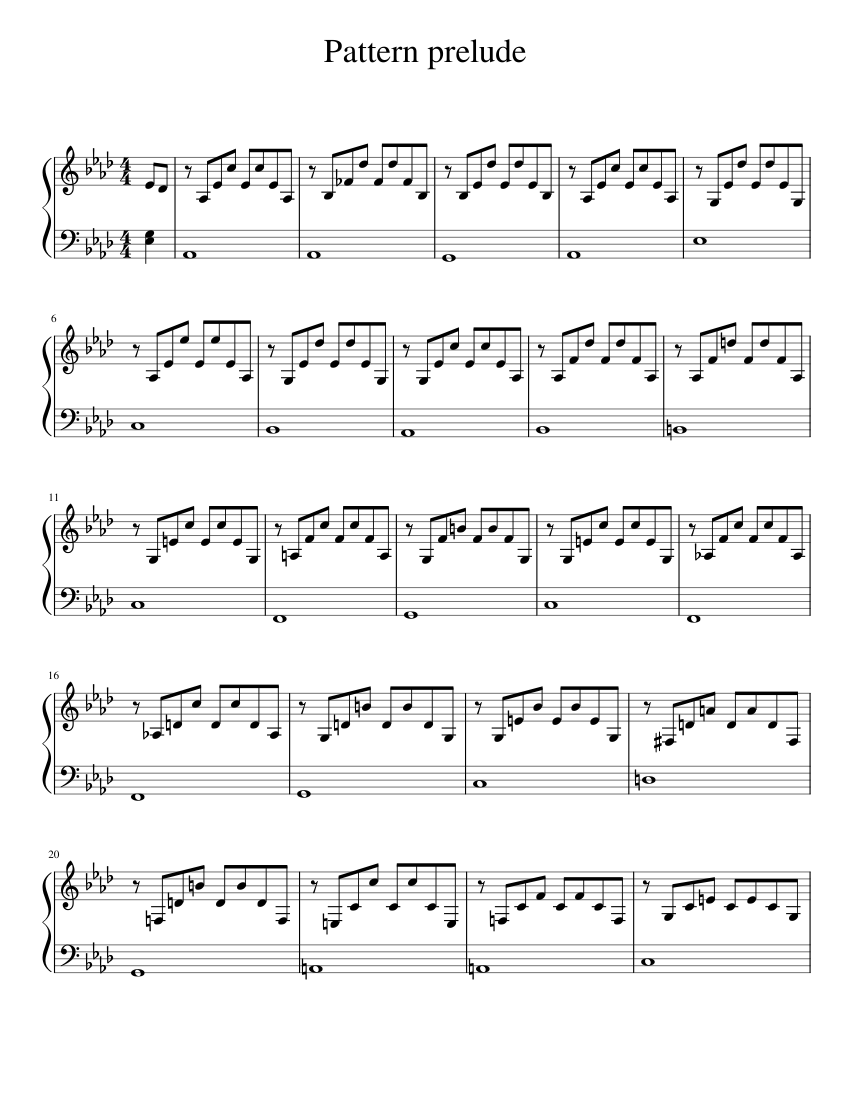Prelude Sheet music for Piano (Solo) | Musescore.com
