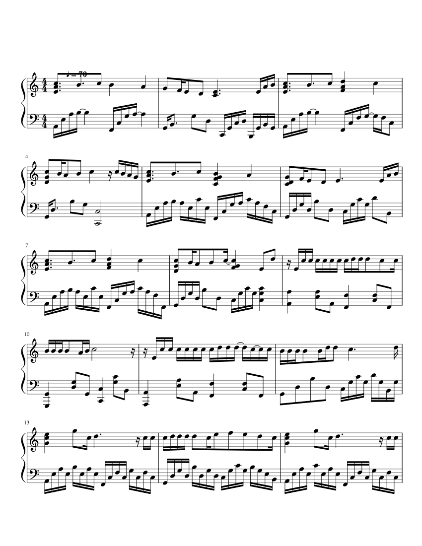 For You – EXO-CBX Sheet music for Piano (Solo) | Musescore.com