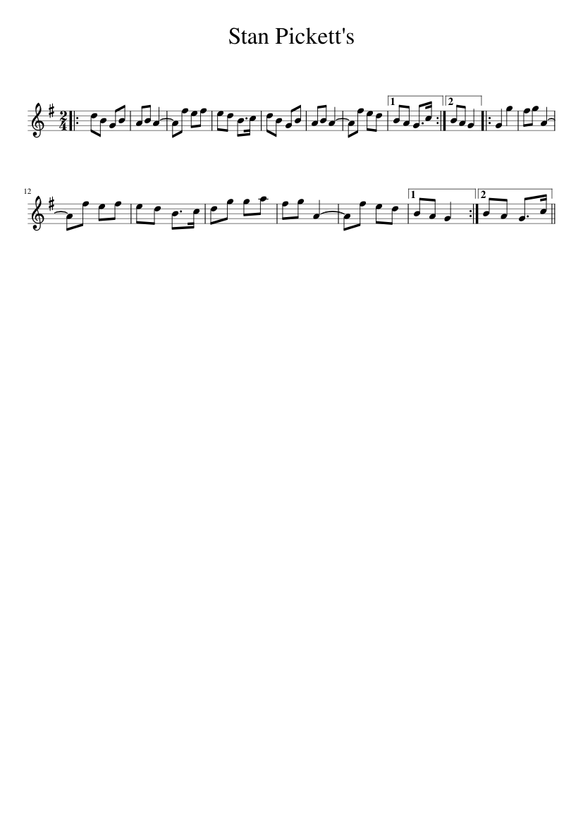 Stan Pickett's Sheet music for Piano (Solo) Easy | Musescore.com