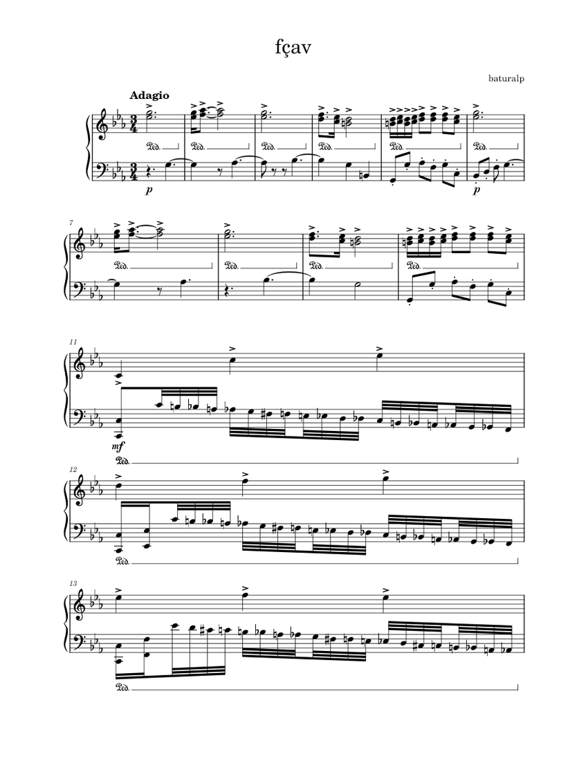 Opposites Sheet music for Piano (Solo) | Musescore.com