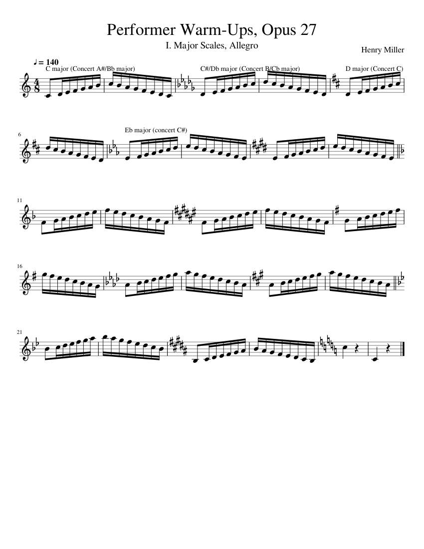 Etudes for Trumpet, No. 1 Sheet music for Trumpet (In B Flat) (Solo ...