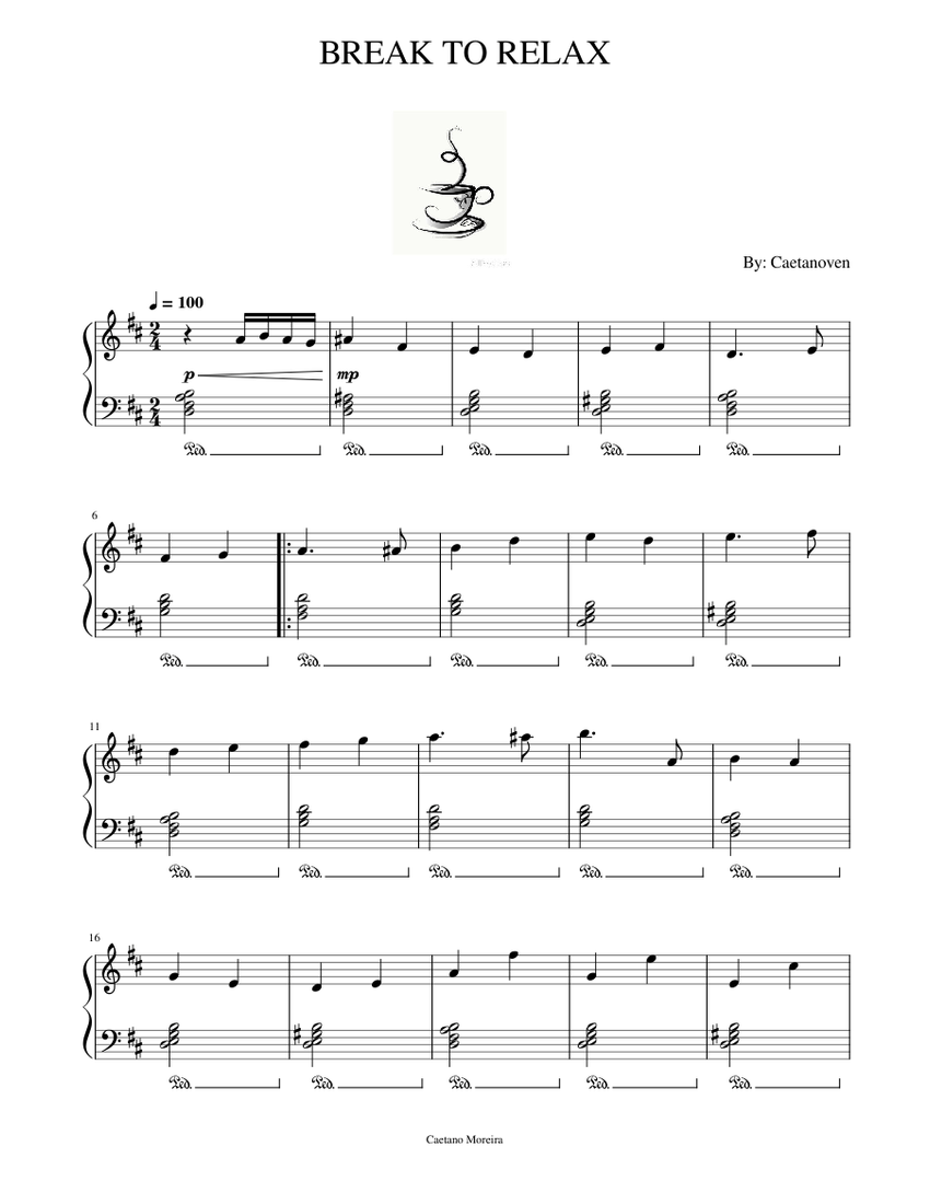 BREAK TO RELAX Sheet music for Piano (Solo) | Musescore.com